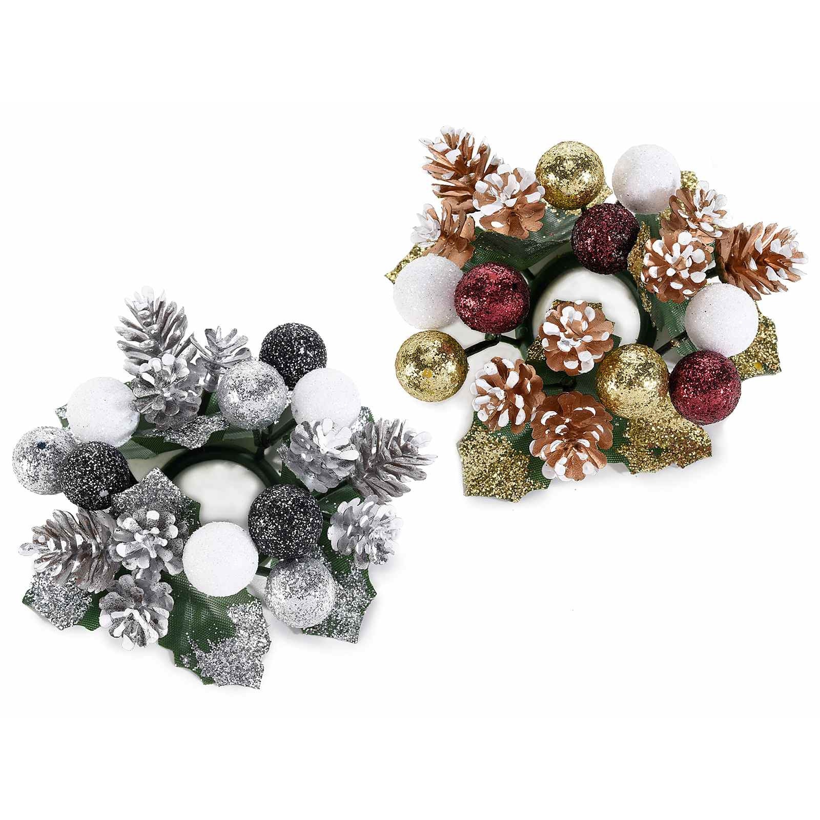 Set 2 coronite Craciun 11.5 cm - eMAG.ro