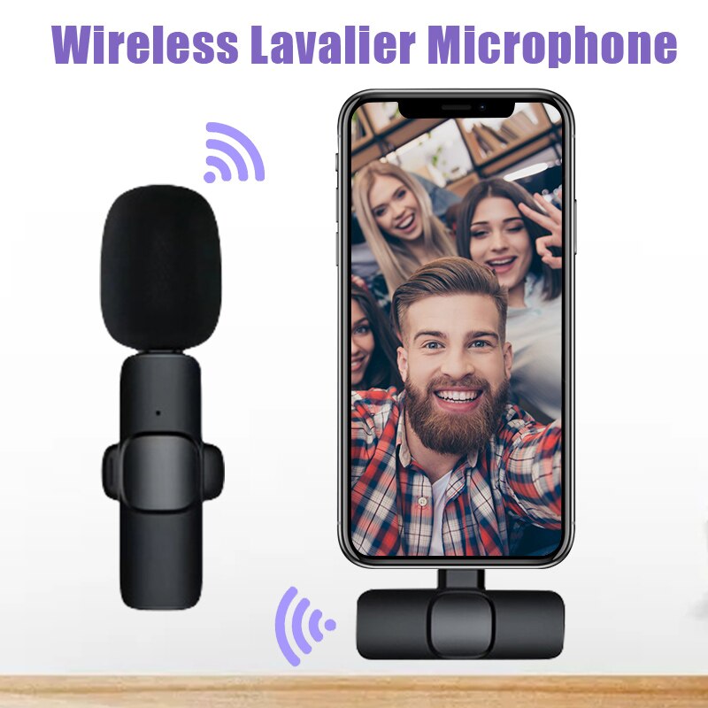 Microfon pentru telefon, 80mAh, 2.4GHz, Compatibil cu Apple, Negru ...