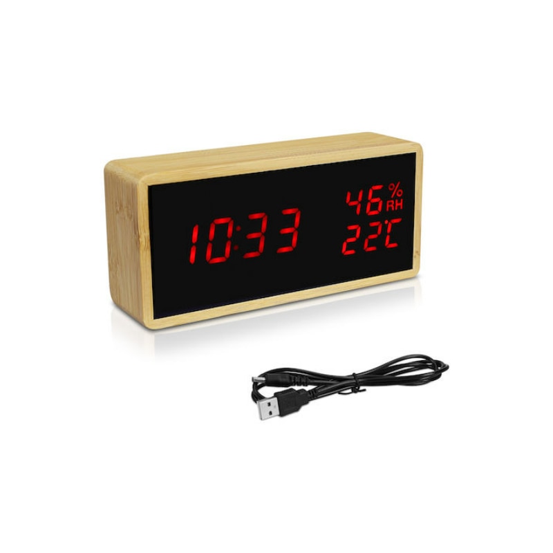 Ceas digital de birou cu alarma, Navaris, Maro deschis - eMAG.ro