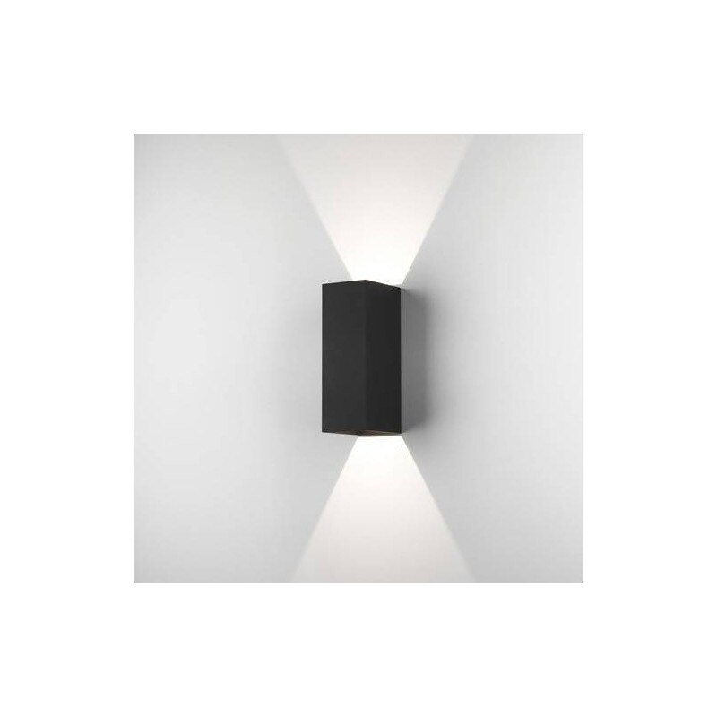 Aplica de perete neagra pentru exterior, Design modern si minimalist ...