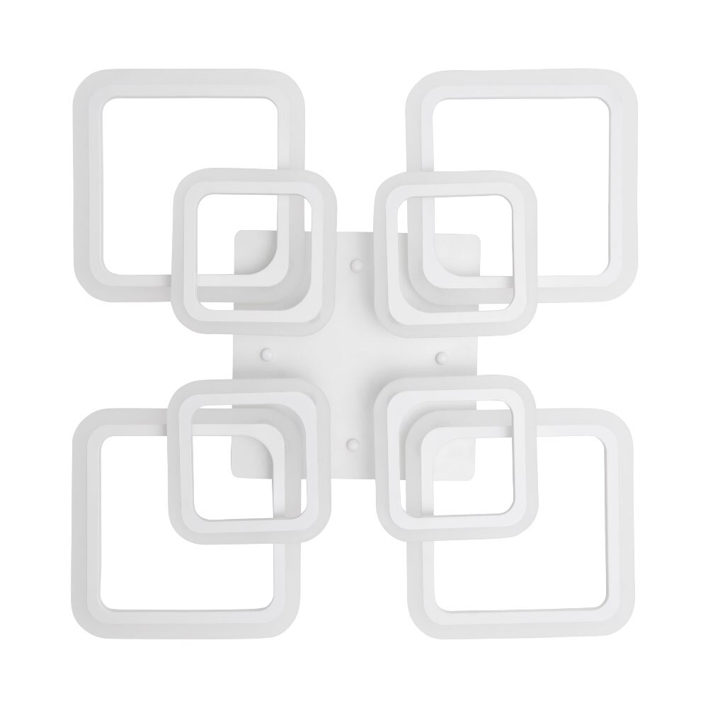 Lustra LED Rhea Home Light RHL60831 4+4 SQ, telecomanda, dimabila, max ...