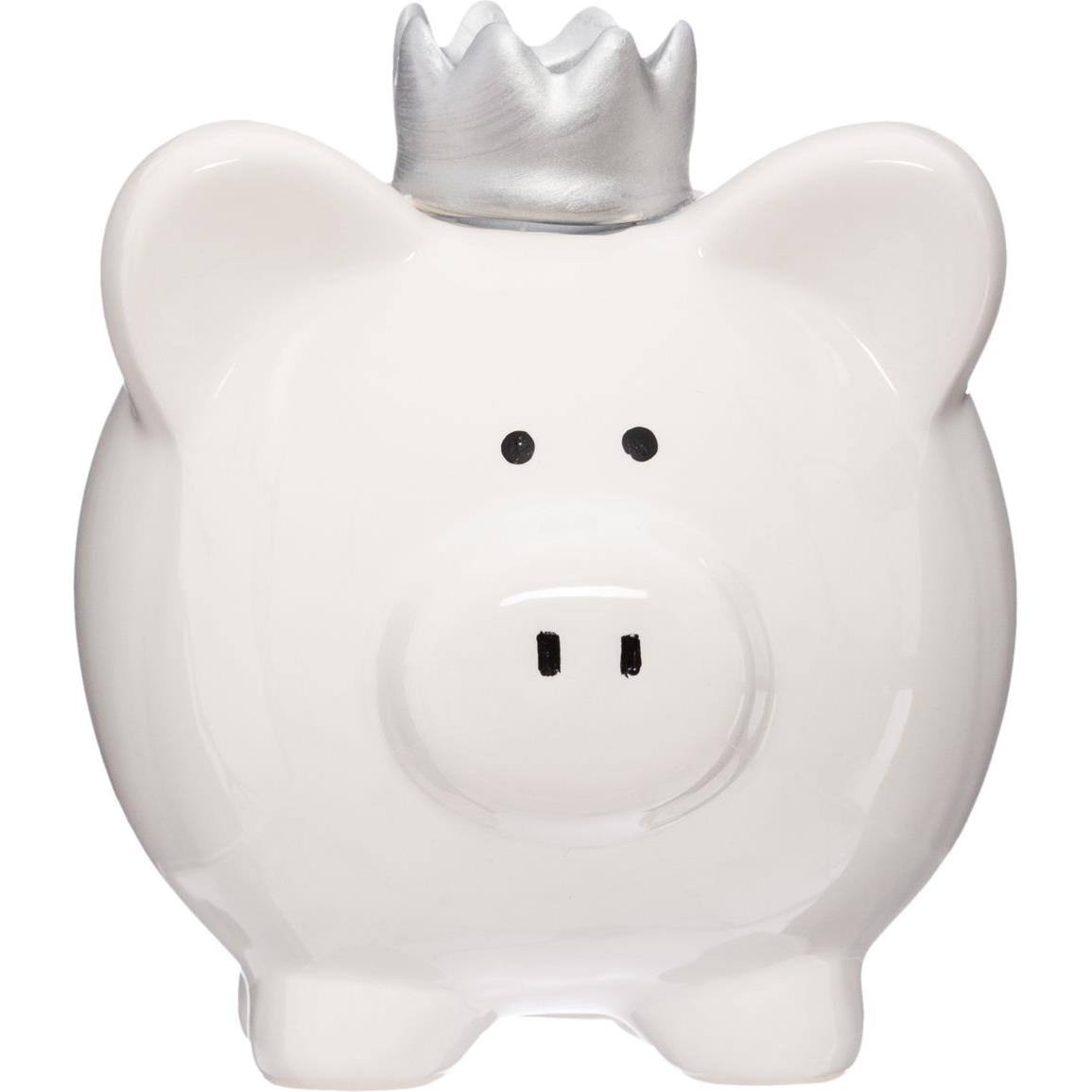 Malacpersely koronával, kerámia, fehér/ezüst - eMAG.hu