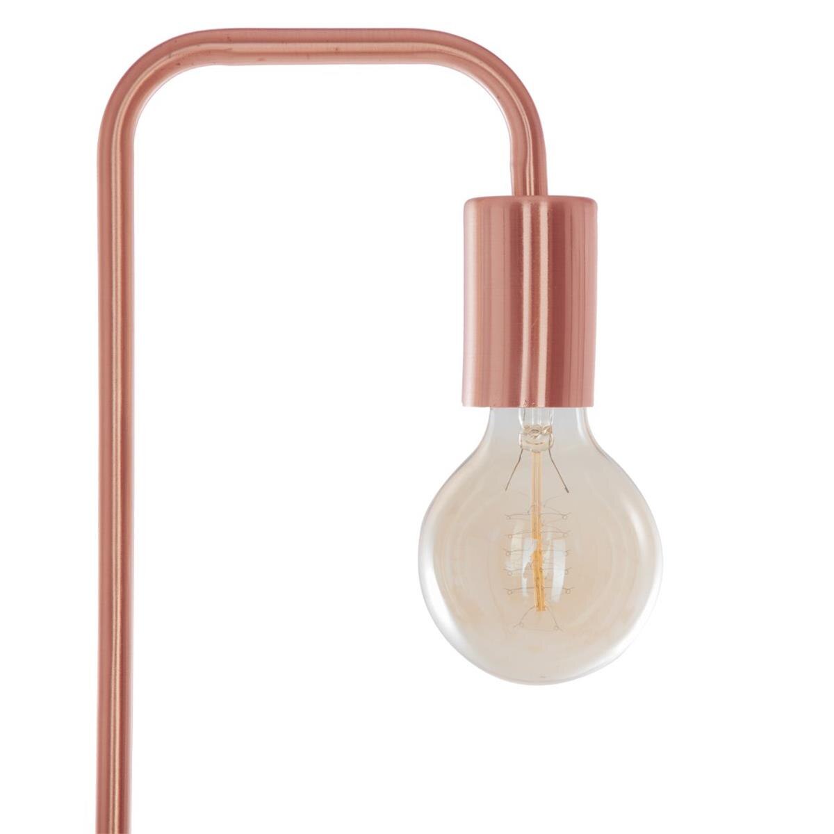 Lampadar minimalist, Metalic, 150cm, Roz - eMAG.ro