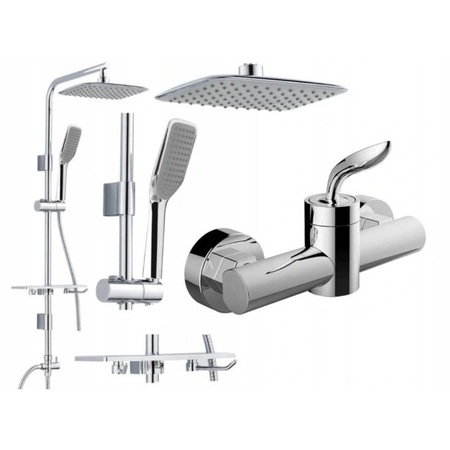 Set de dus Silla Elite eS-3008 baterie cada / dus, cu suport culisant ...