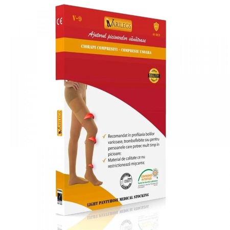Ciorapi compresie usoara 40 deni 8-11 MmHg XL, Varilegs - eMAG.ro