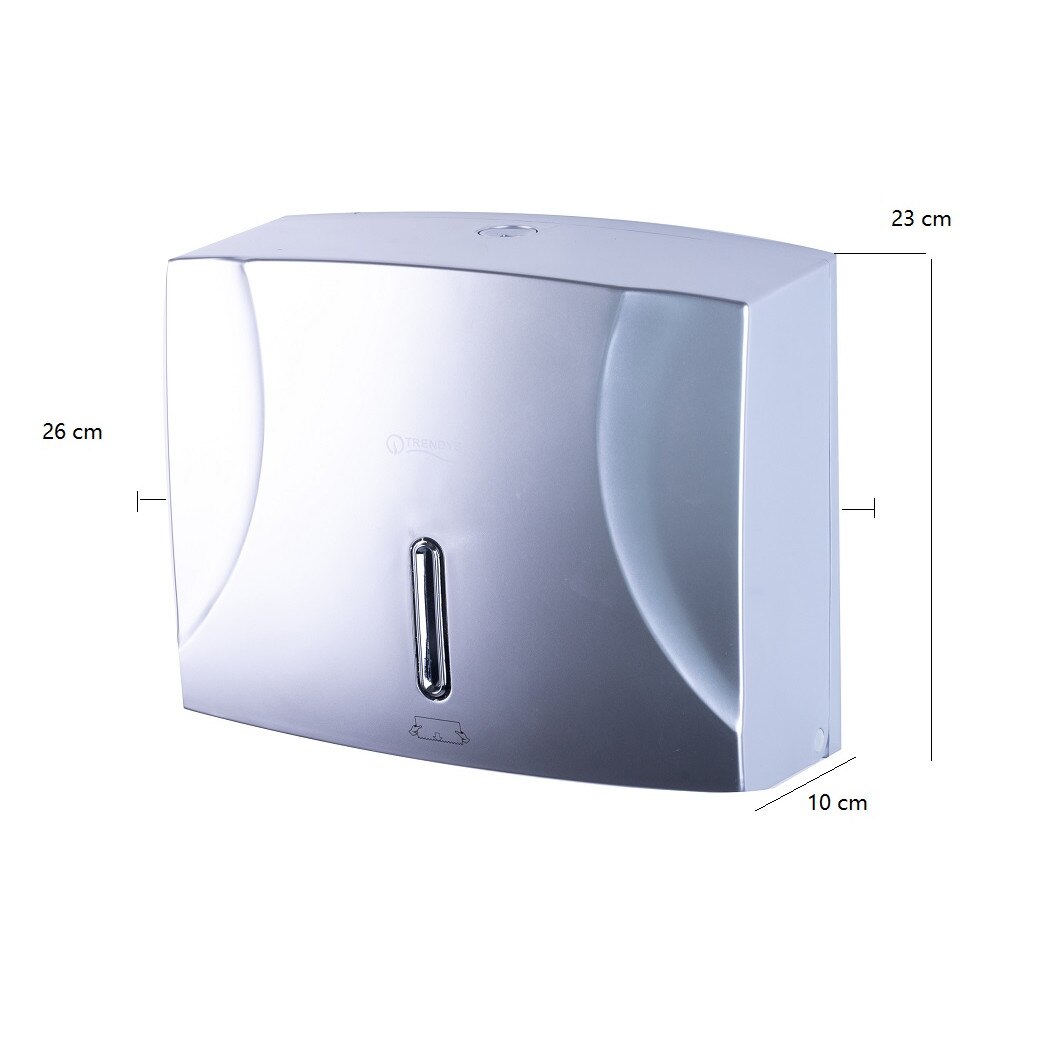 Dispenser, TRENDY’S, servetele pliate jumbo, gri - eMAG.ro
