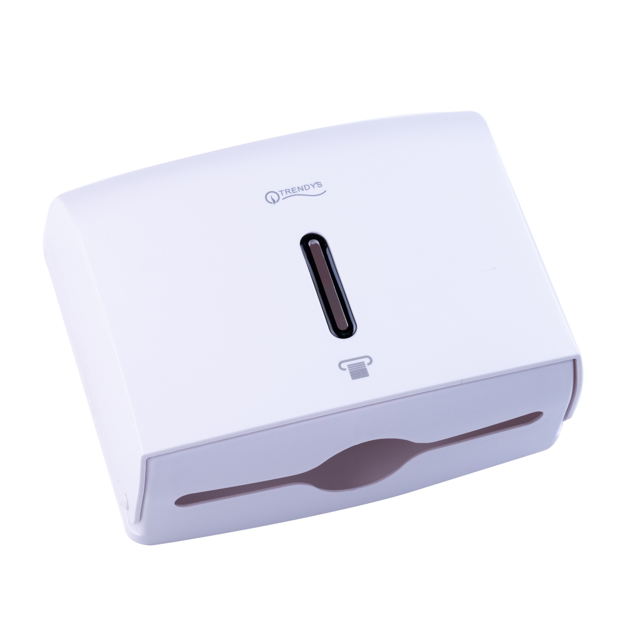 Dispenser, TRENDY’S, servetele pliate, mini jumbo, alb - eMAG.ro