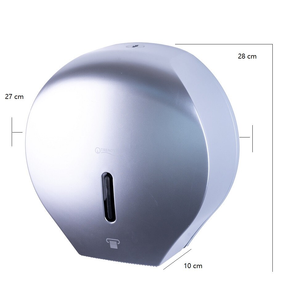 Dispenser hartie igienica, TRENDY’S, mini jumbo, gri - eMAG.ro