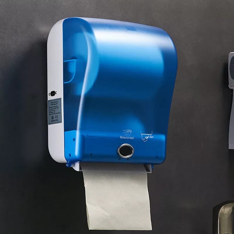 Dispenser automat prosoape de hartie, TRENDY’S, alb-blue - eMAG.ro