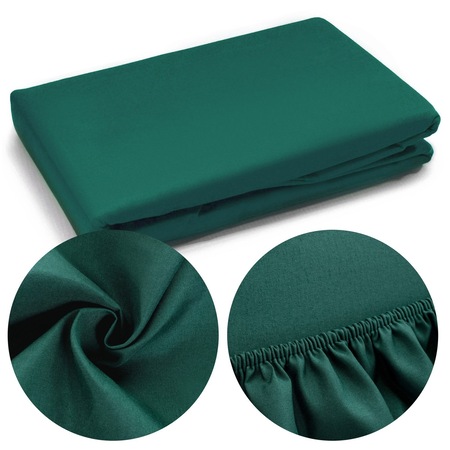 Cearceaf de pat, Fara elastic, Bumbac satinat, 2 persoane, Lavabil, 160 ...
