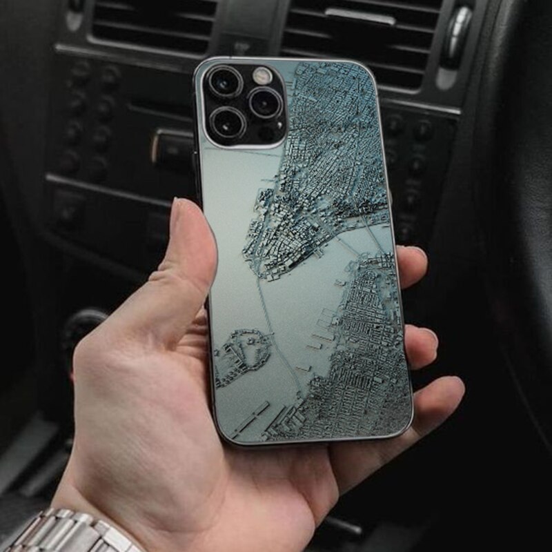 Folie Skin Spate pentru Apple Iphone 13, City Map Design, High Grip ...