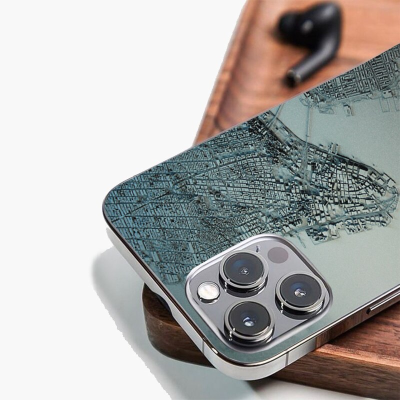 Гръб Folie Skin за Apple Iphone 13 Pro Max, дизайн на карта на града ...