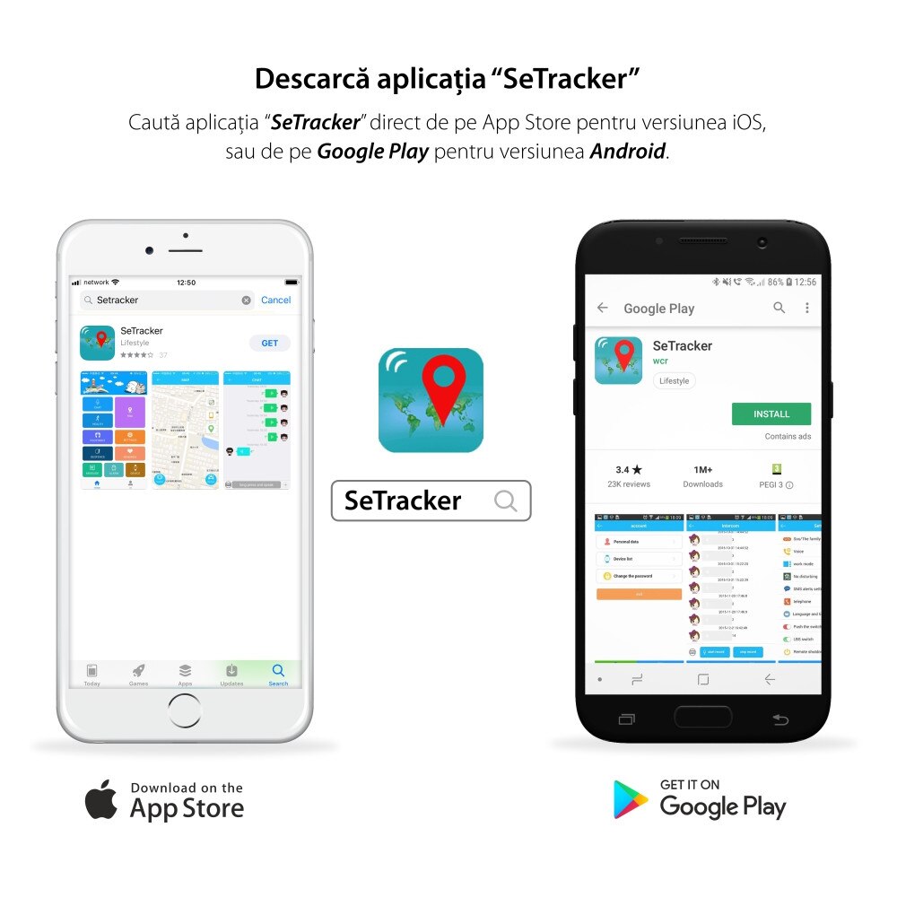 Ceas smartwatch copii, localizare LBS si GPS, functie telefon, camera ...