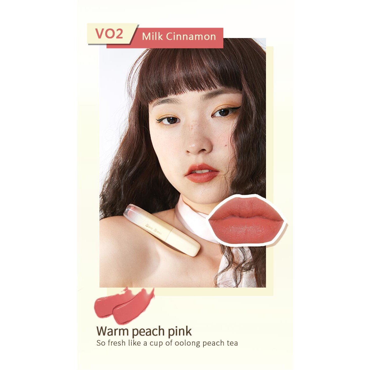 Ruj Cheese Kiss Velvet Lip Cream, Nono Notes, V02, Portocaliu - eMAG.ro