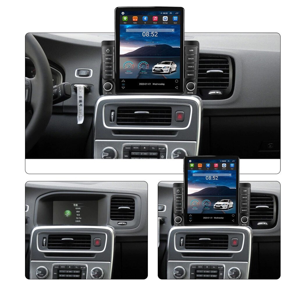 Navigatie Volvo S60 V60 din 2011 - 2020, Ecran TESLA 9.7 inch, 4 GB RAM ...