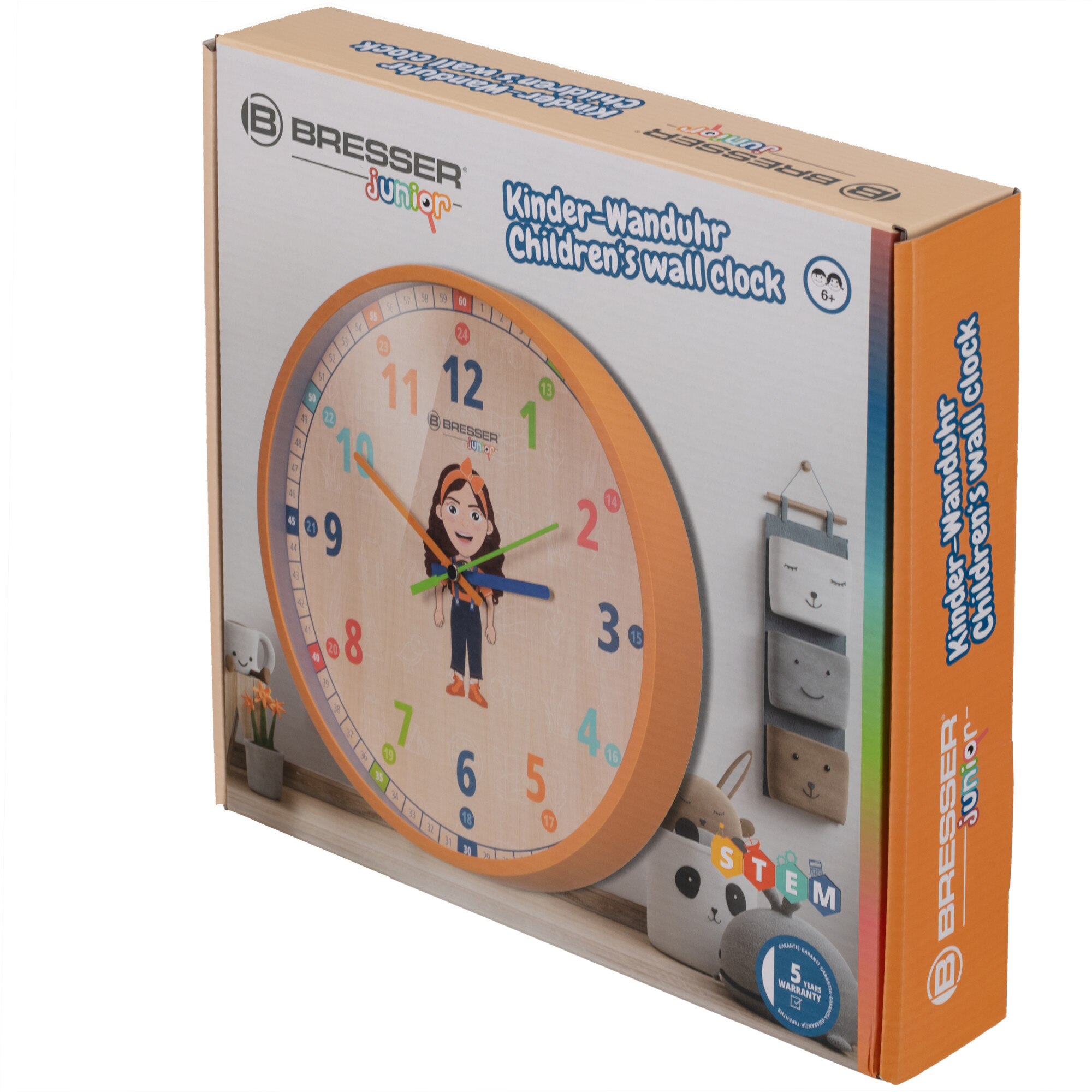 Ceas pentru copii BRESSER JUNIOR, orange - eMAG.ro