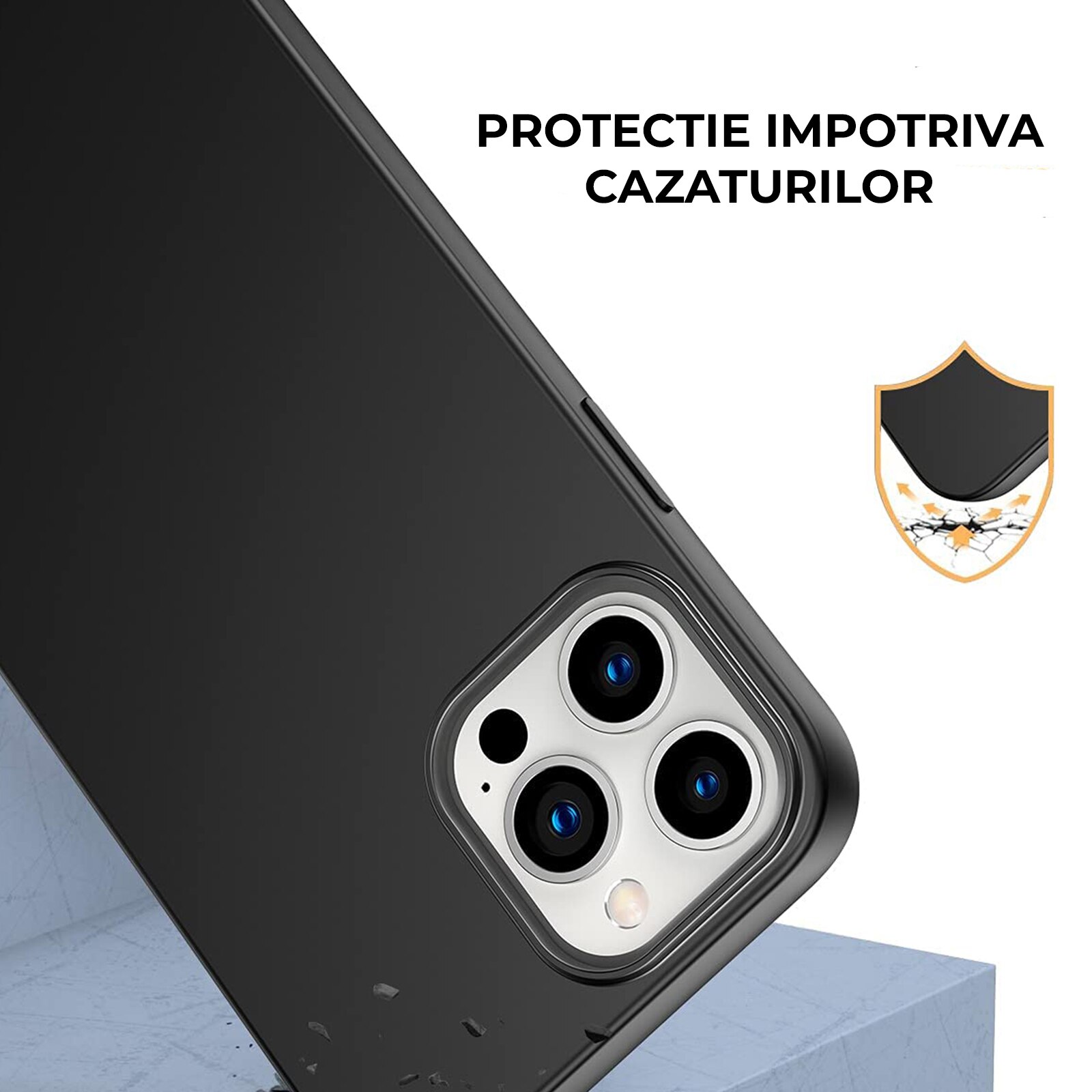 Калъф PremiumCell, съвместим с Apple Iphone 14 Pro, матов ефект ...