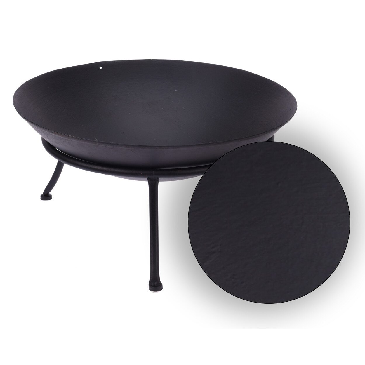 Vatra de foc, Gradina, Fonta, 57x27cm, Negru - eMAG.ro