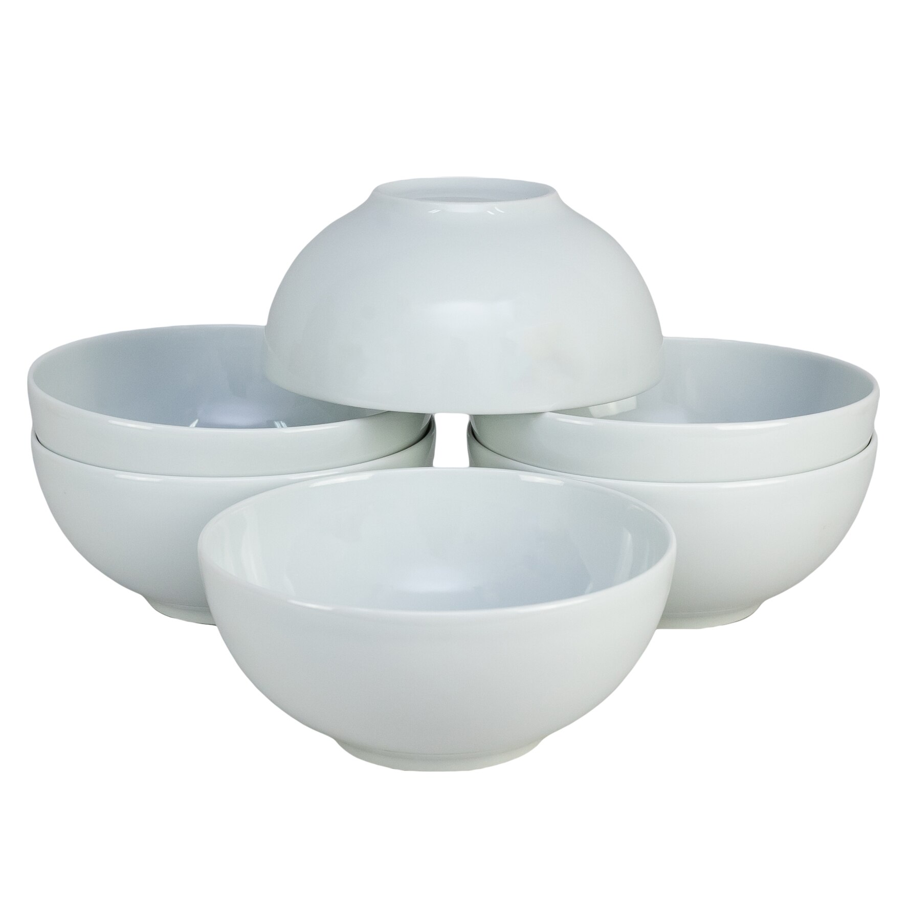 Set 6 boluri, Cesiro, 600 ml, Portelan, Alb - eMAG.ro