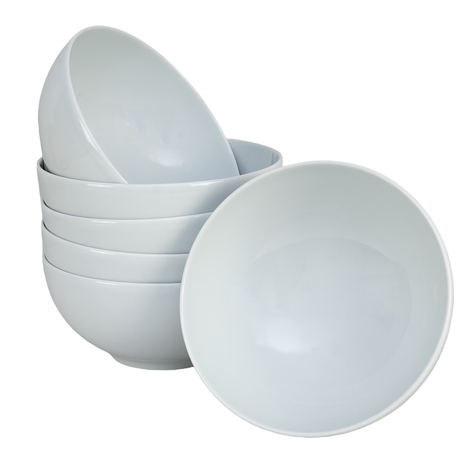 Set 6 boluri, Cesiro, 600 ml, Portelan, Alb - eMAG.ro