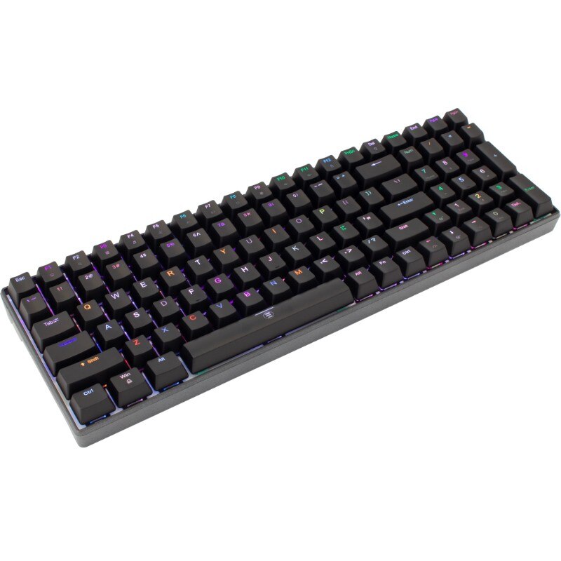 Tastatura de gaming Eshark, Iluminare RGB, Intrare USB-C, Negru - eMAG.ro