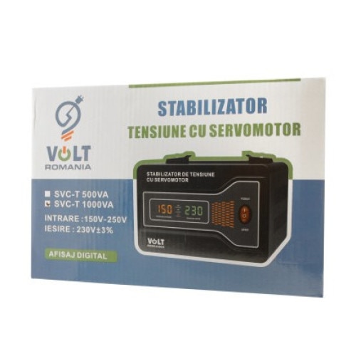 Stabilizator automat de tensiune cu servomotor 1000VA Volt Romania ...
