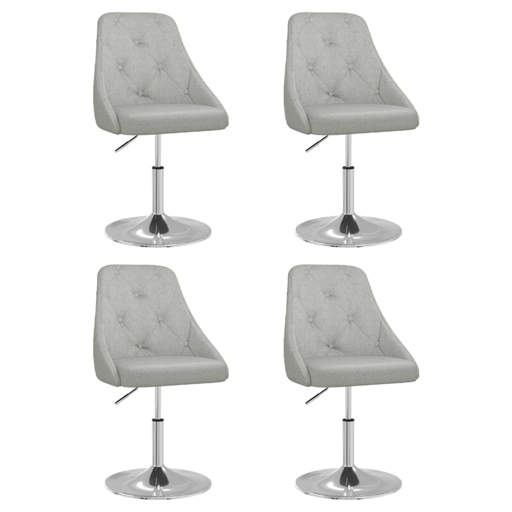 Set 4 scaune bucatarie/birou pivotante, maxima suportata,150 KG, gri ...