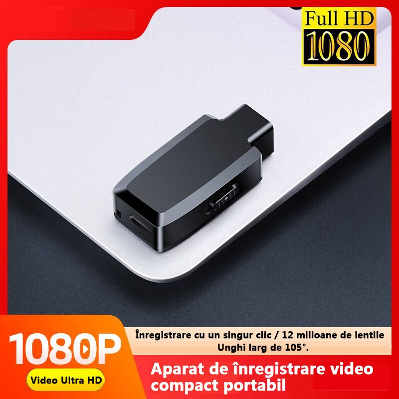 Camera spionaj profesionala A8, Roffie, 64GB, Negru - eMAG.ro
