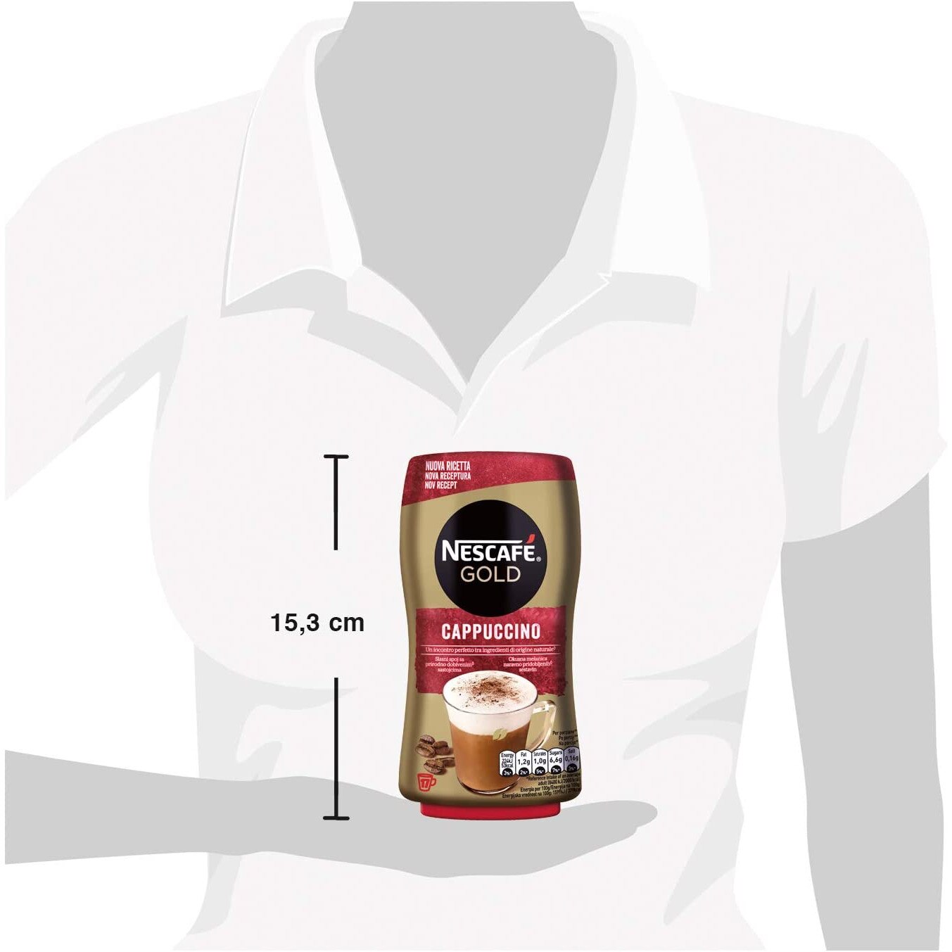 Капучино кафе NESCAFE Gold Cappuccino, 250гр - eMAG.bg