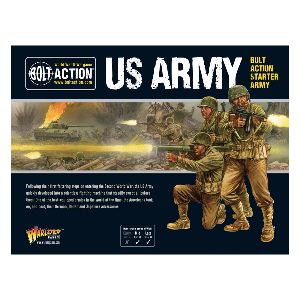 Set de figurine US Army, Bolt Action WWII Starter armata USA, Warlord ...