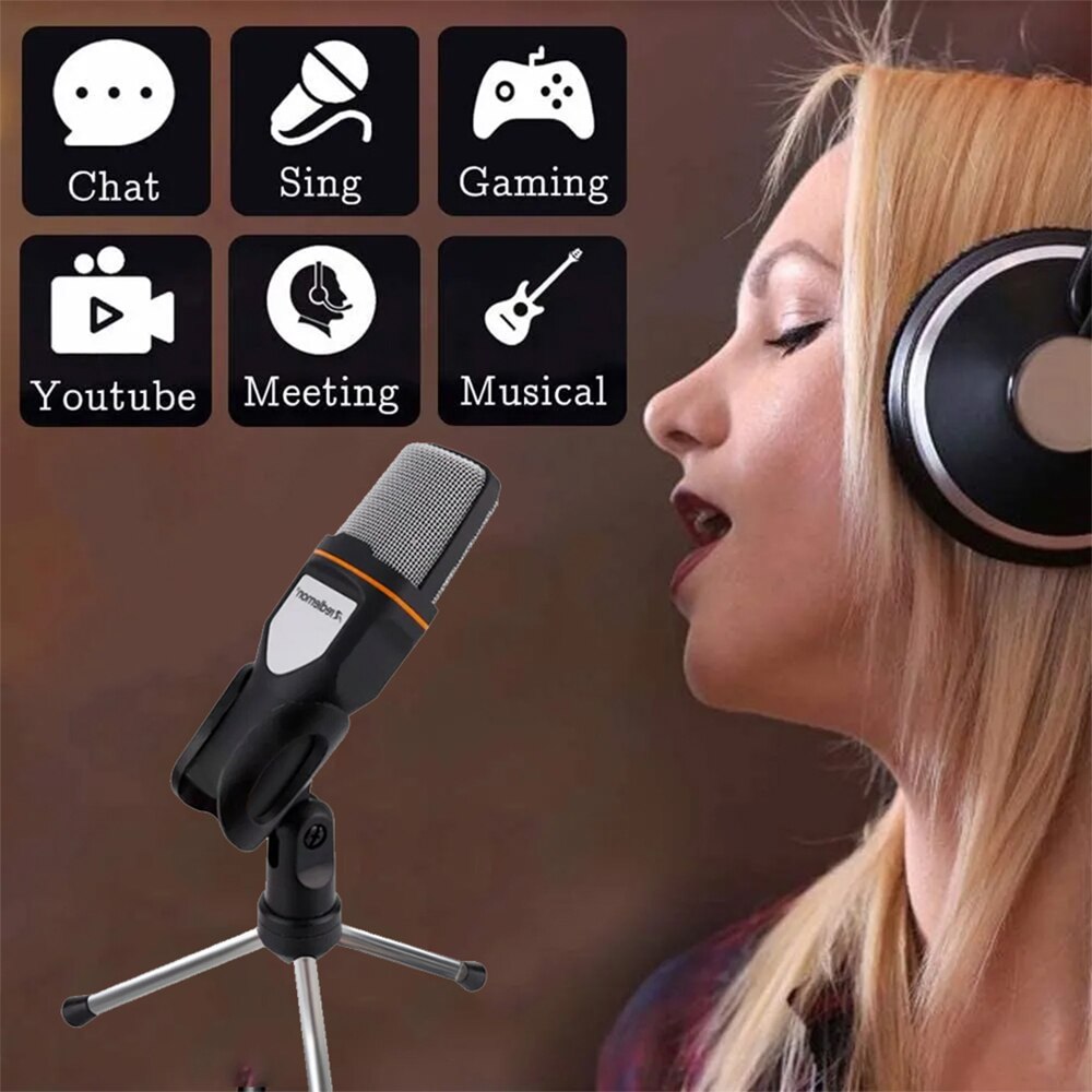 Microfon PC, Ariscorp, Audio jack 3.5mm, Negru - eMAG.ro