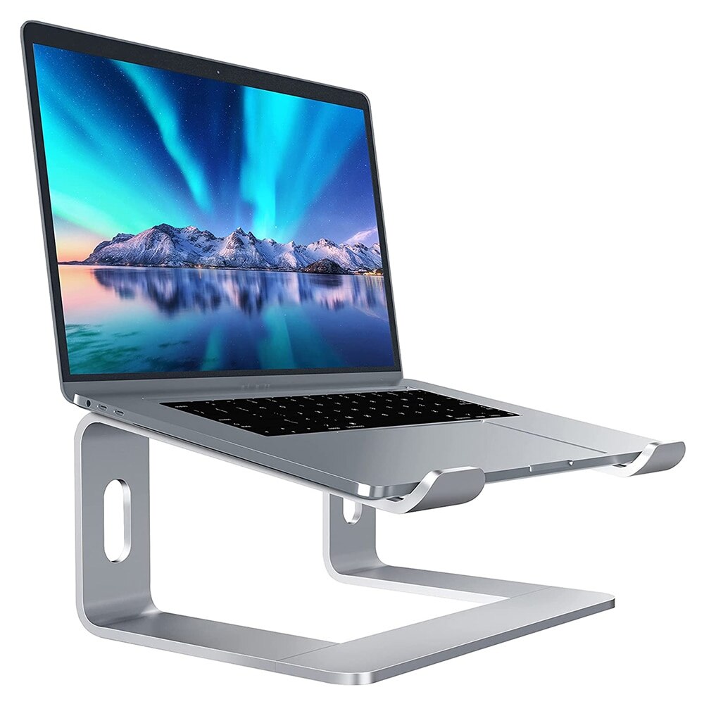 Suport laptop, Ariscorp, Aluminiu, 10-16'', Argintiu - eMAG.ro