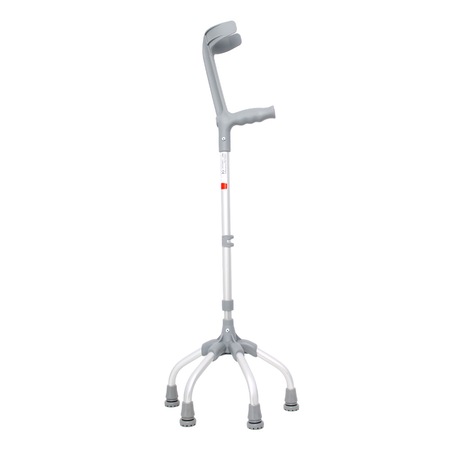 Carja ergonomica cu sprijin pe antebrat si 4 picioare de sustinere, gri ...