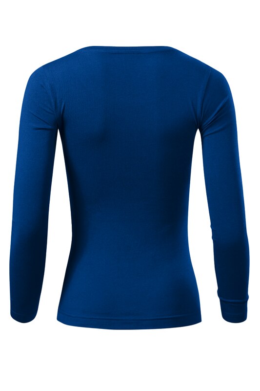 Bluza pentru femei, maneca lunga, Slim Fit, Bumbac, Albastru, 2XL - eMAG.ro