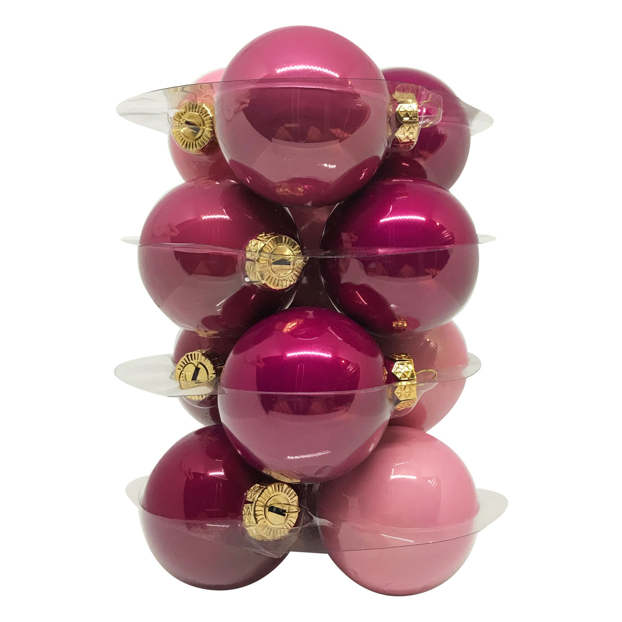 Set bile de sticla roz Jolly Spirit 12*6cm - eMAG.ro