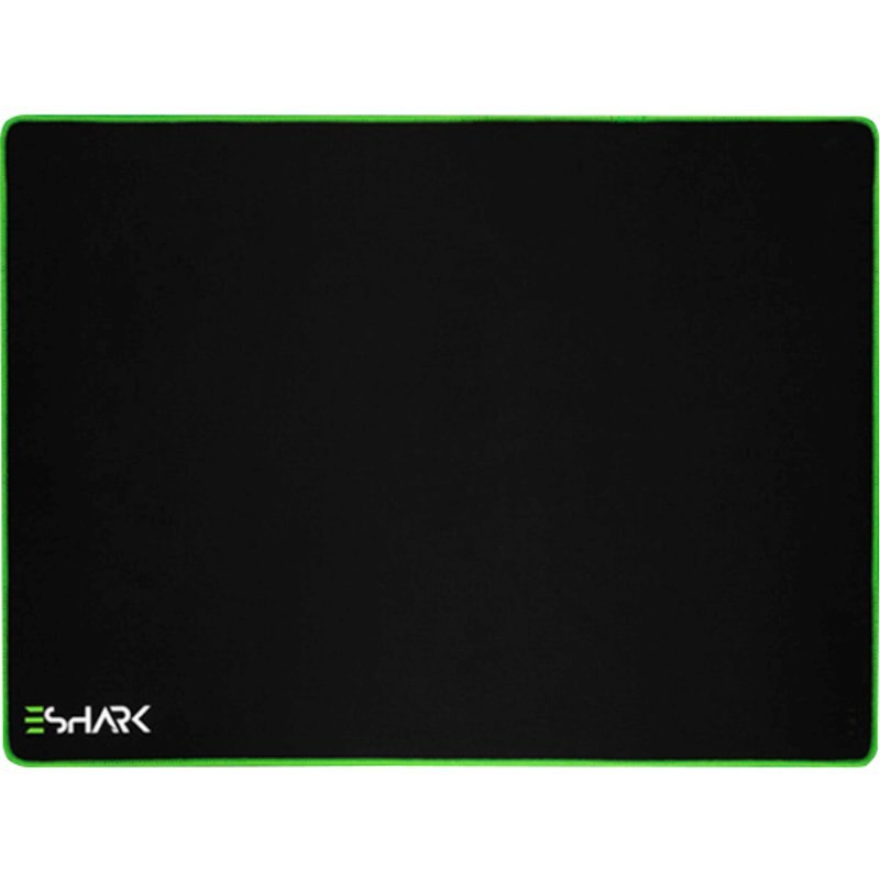 Mousepad de gaming Eshark, 45 x 40 cm, Negru, Verde, Alb - eMAG.ro