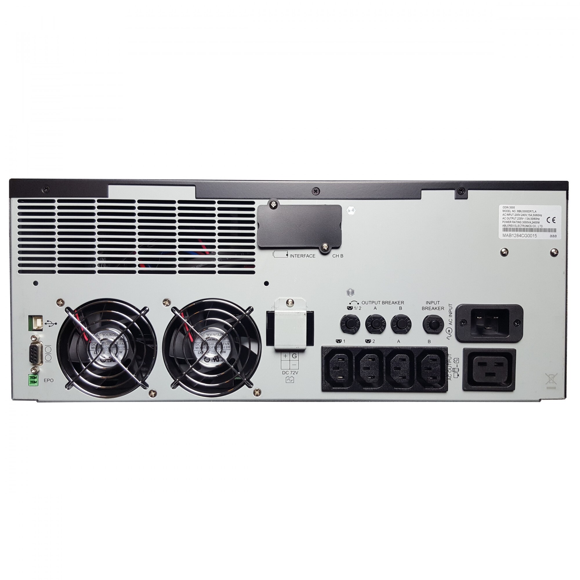 UPS Ablerex ODIN3000, 3KVA, rack/tower, Online double conversion, pure ...