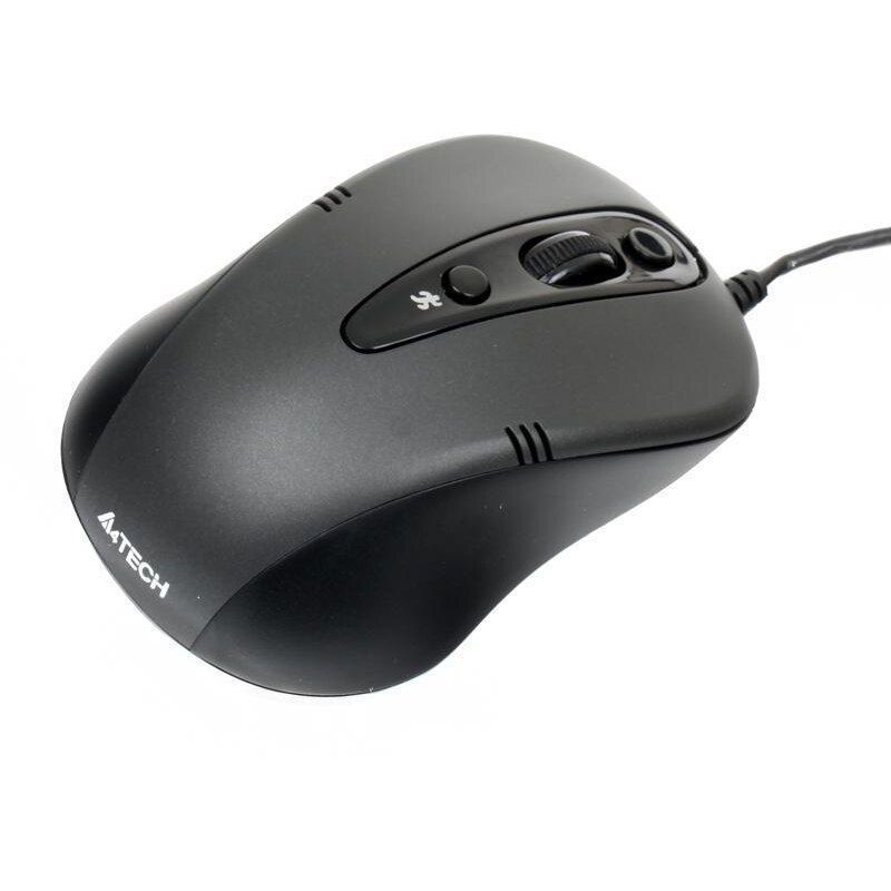 Mouse cu fir, A4Tech, N-370FX-1, USB, Negru - eMAG.ro