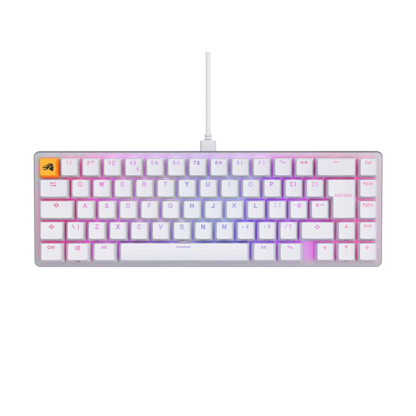 Tastatura, Glorious, Alb - eMAG.ro