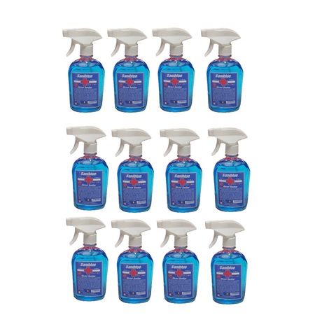 Set 12 bucati alcool sanitar Saniblue 70% cu trigger, 500 ml - eMAG.ro
