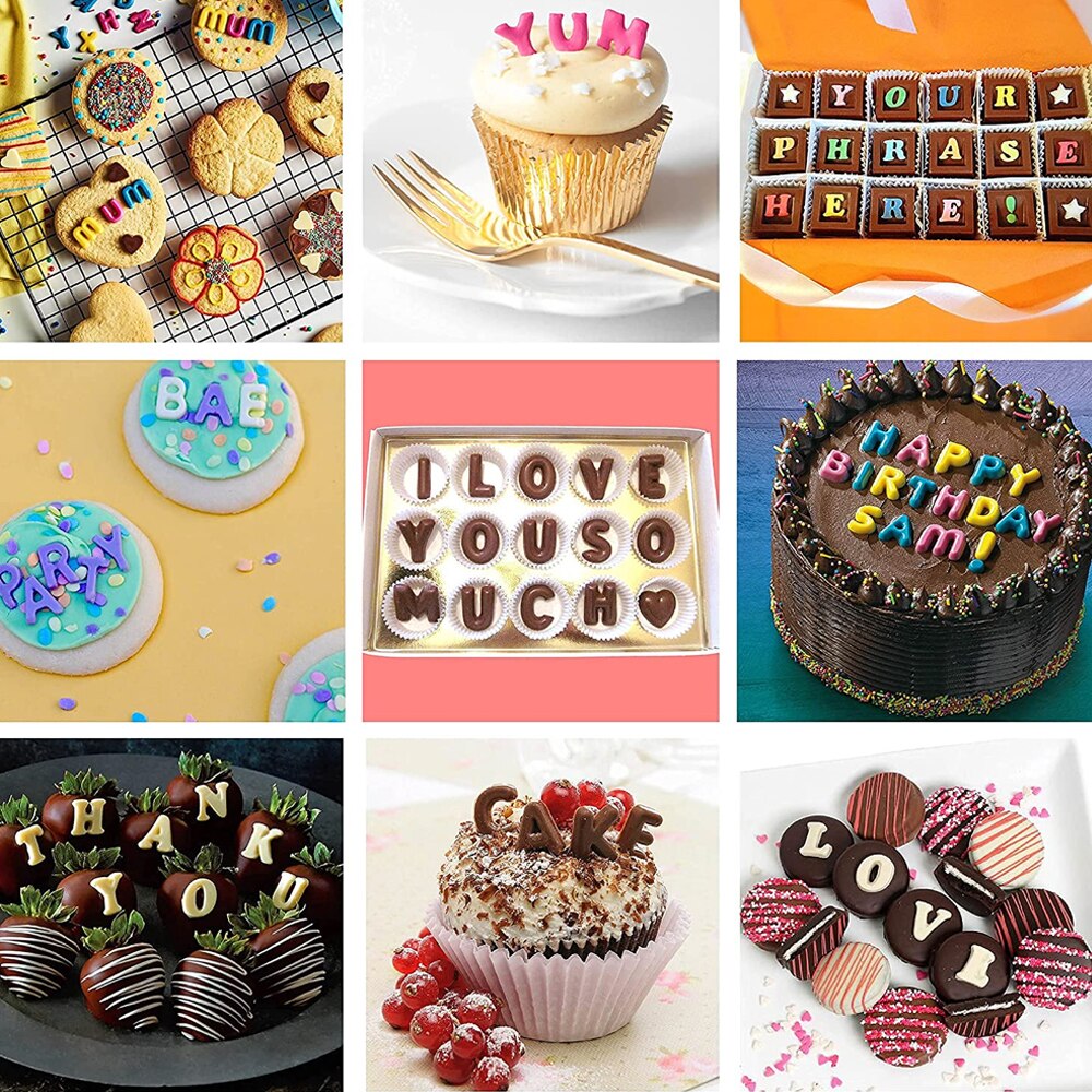 Forma din Silicon cu Litere Zenino - Ciocolata/Jeleuri/Gheata ...