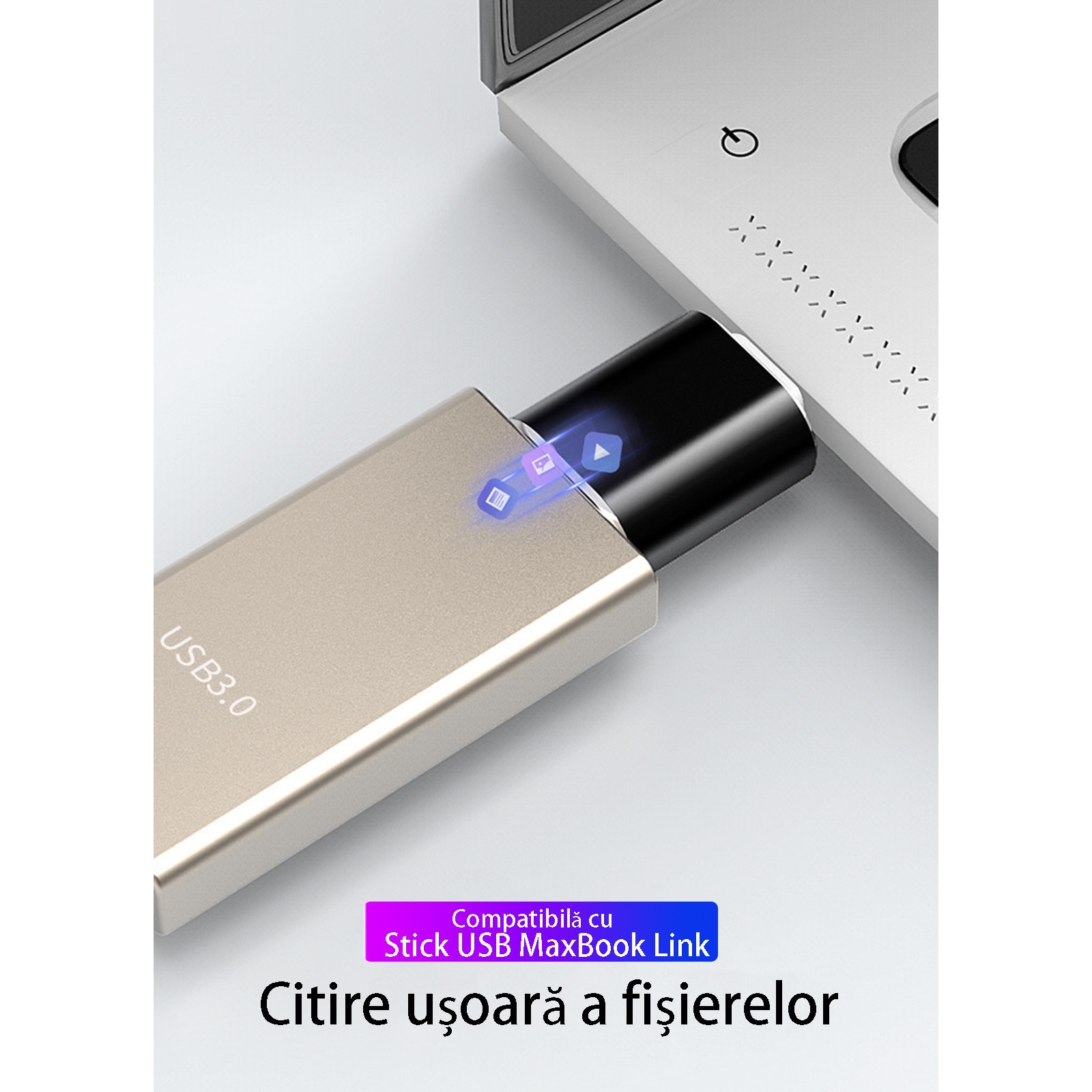 Адаптер Wieysdoo, USB 3.0 OTG -Type-C, Черен - eMAG.bg