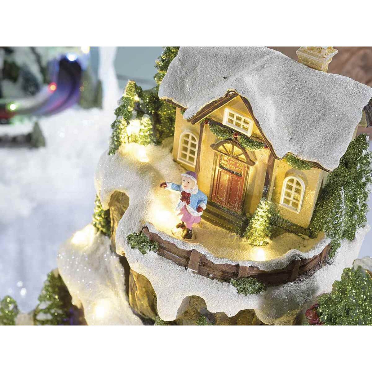 Музикална коледна украса Orasel 30.5x33x42.5 см - eMAG.bg