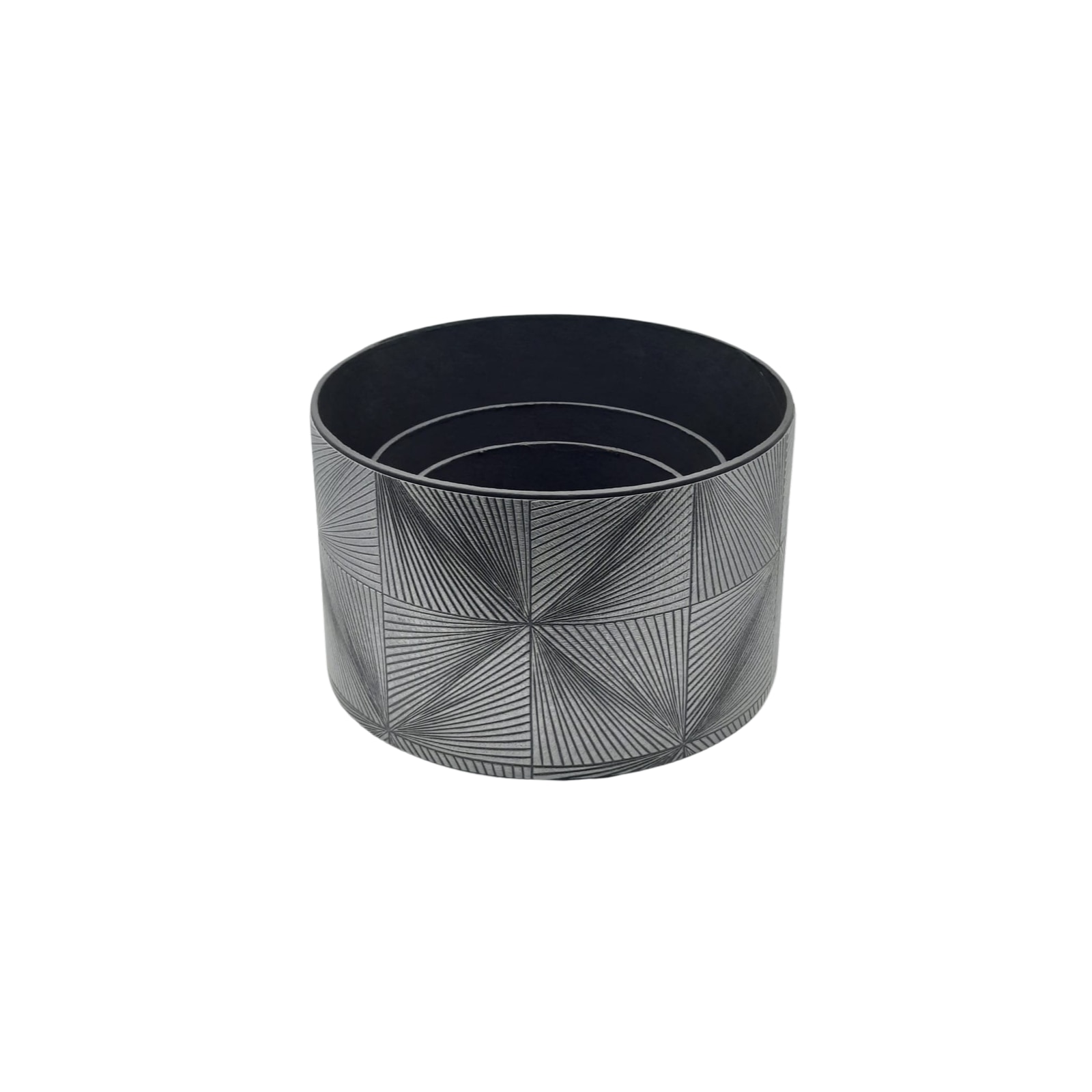 Set 3 cutii rotunde deco fara capac, Argintiu - eMAG.ro