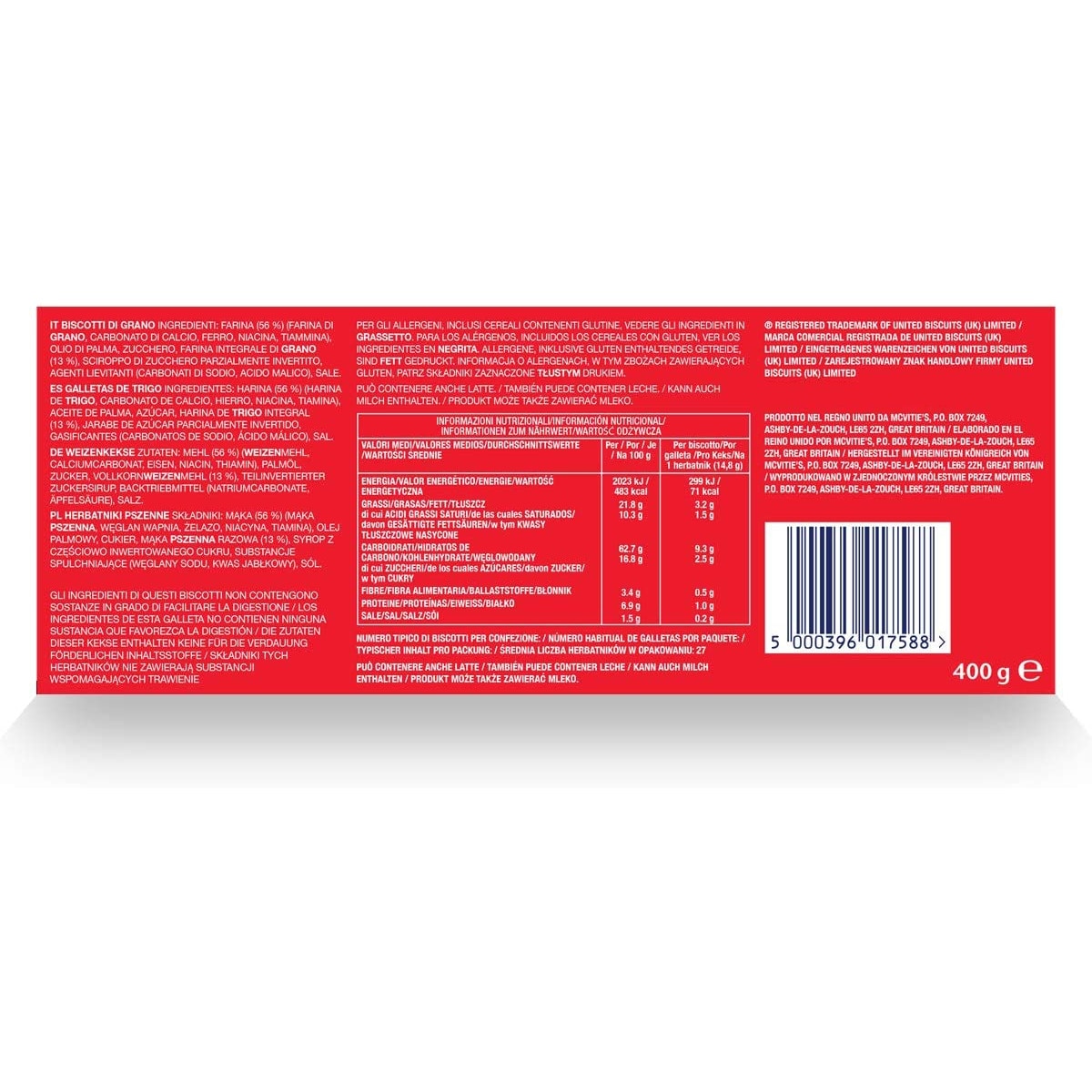 Digestive keksz, Mcvitie's, 400g - eMAG.hu