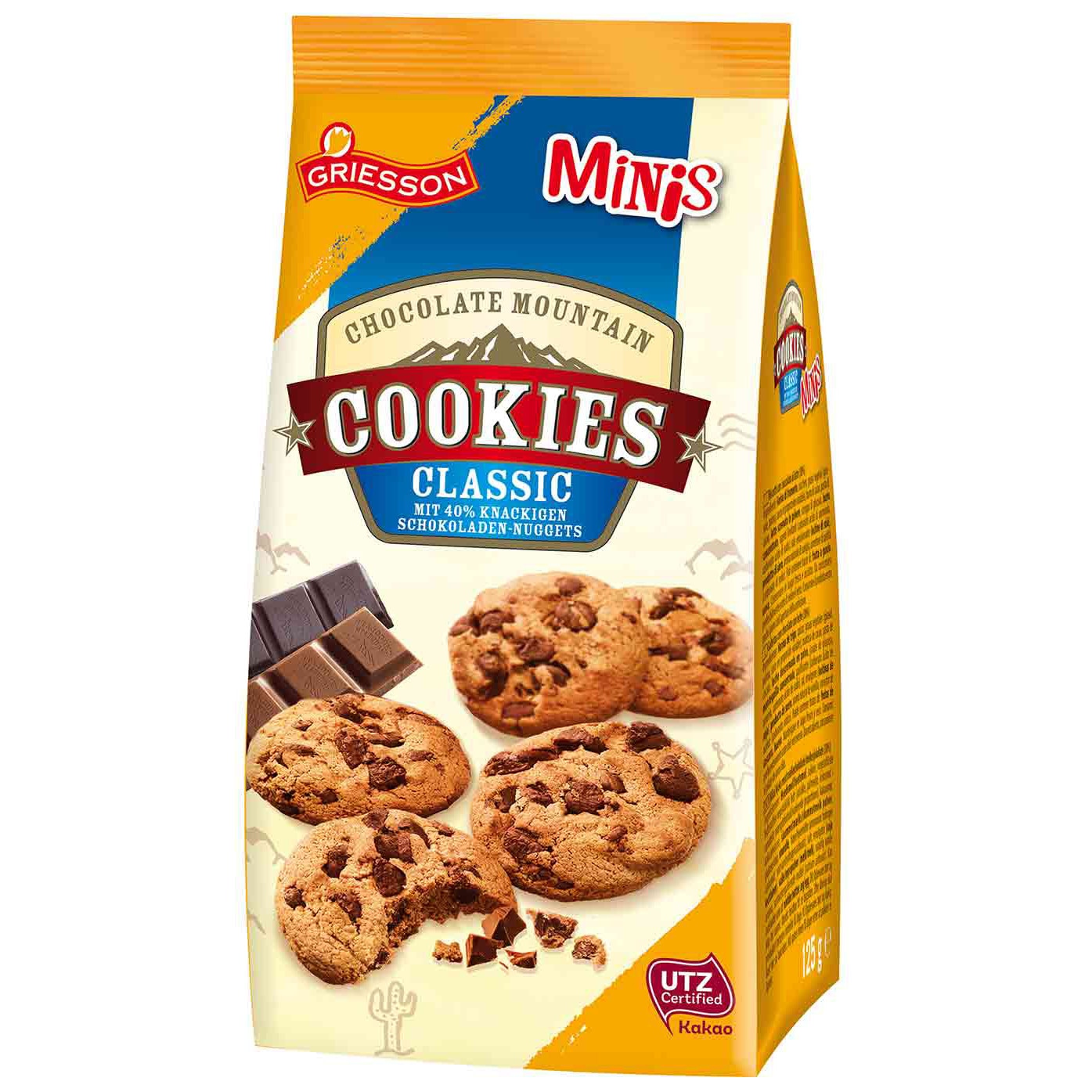 Biscuiti Griesson Chocolate Mountain, Cookies, Classic Minis 125g - eMAG.ro