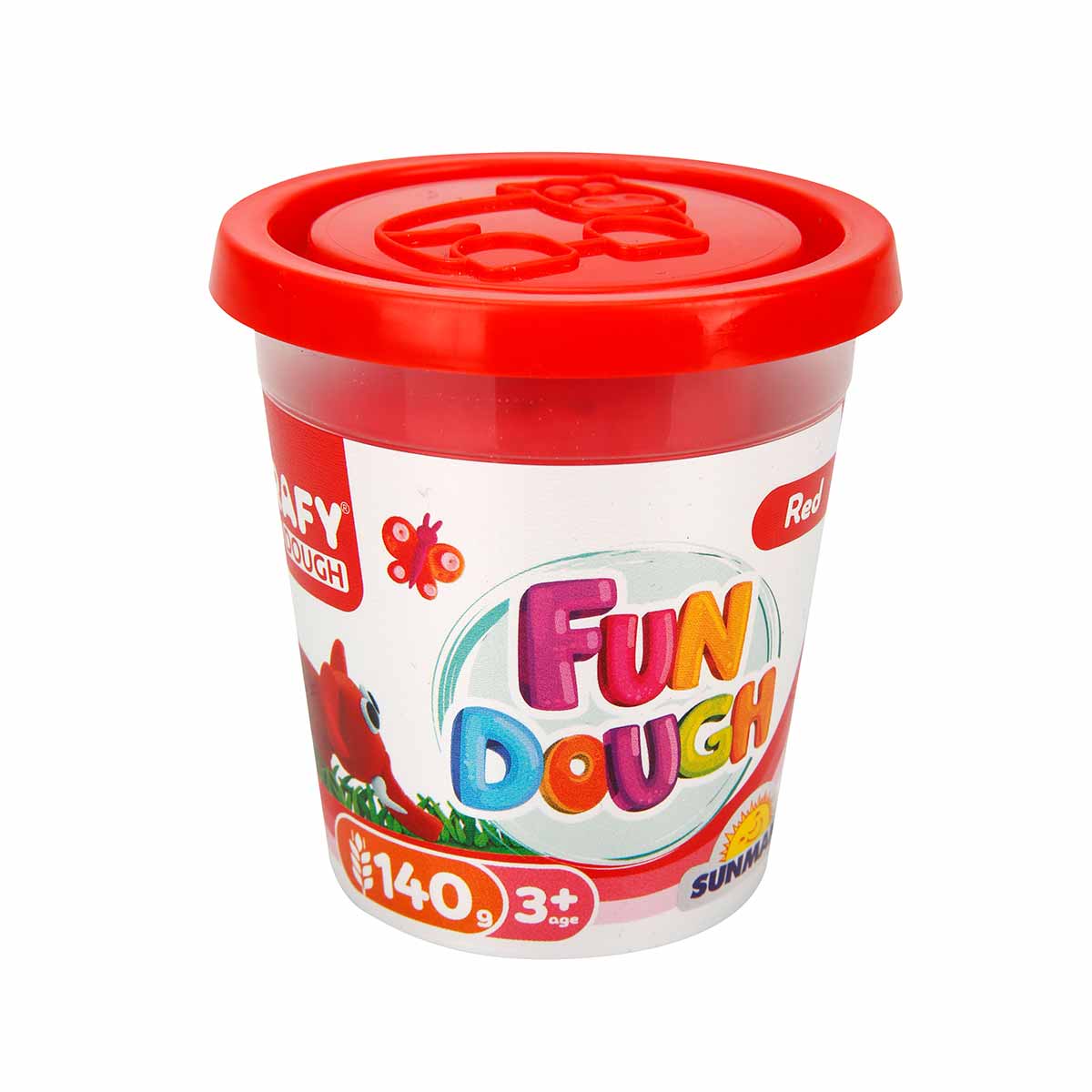 Pasta de modelat Crafy Dough culoare rosie 140gr - eMAG.ro