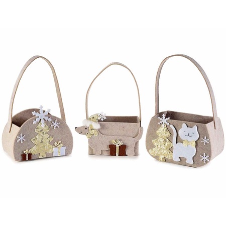 Set 3 gentute Craciun 14.5x8x22.5 cm - eMAG.ro