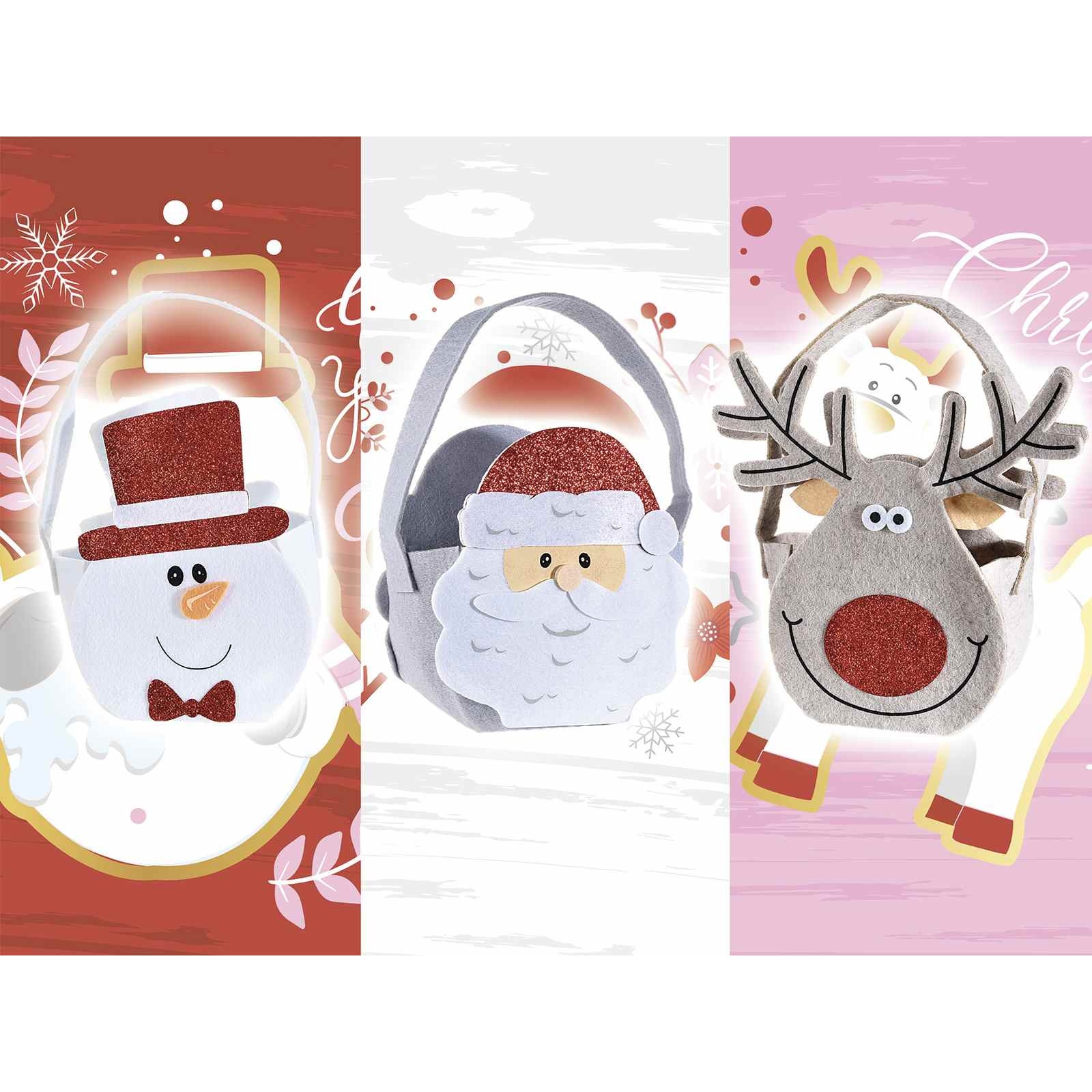 Set 3 gentute Craciun 22x8.5x25 cm - eMAG.ro