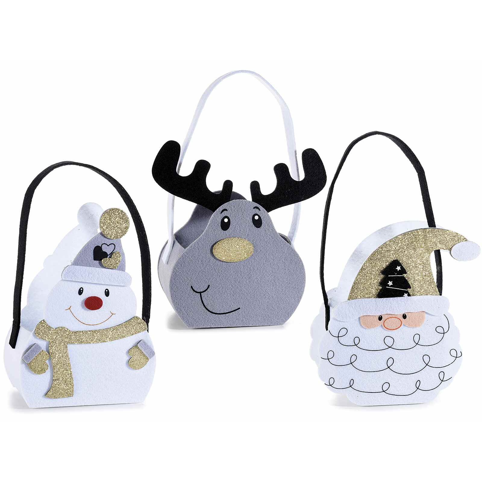 Set 3 gentute Craciun 16x8.5x28 cm - eMAG.ro